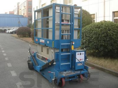 China Motor Gedreven Platform 16m van het Aluminiumwerk Multimast voor de Één Mens 160 van de Ladingskg Capaciteit Te koop