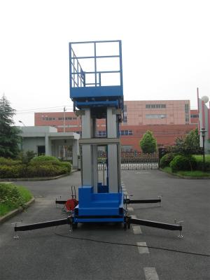 China Four Mast Mobile Elevated Platform , 400kg Capacity Aerial Work Platform For Two Men for sale