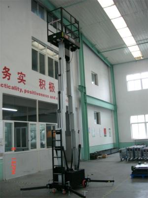 China Plataformas de funcionamiento elevadas móviles profesionales para 2 personas altura de 12 metros en venta