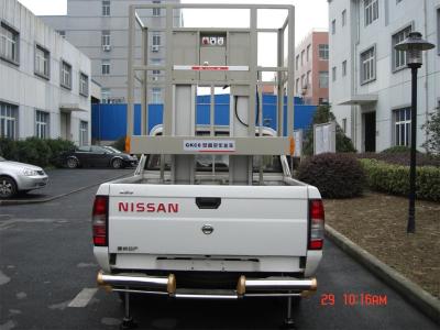 Cina Doppio camion dell'albero - ascensore aereo montato, piattaforma di lavoro di alluminio per 2 persone in vendita
