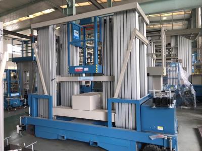 Cina Piattaforma blu 20M dell'ascensore della singola persona di colore affidabili per pulizia di finestra in vendita
