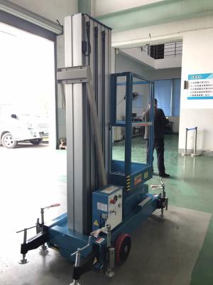 Cina Piattaforma di lavoro di alluminio del singolo ascensore verticale dell'albero con altezza della piattaforma dei 10 tester in vendita