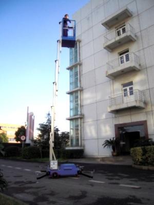 Cina Piattaforma di lavoro aerea di sollevamento di mastello verticale di mastello di sollevamento di manlift in vendita