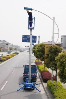 China elevador montado reboque da plataforma de trabalho aéreo da liga de alumínio da altura da plataforma 10m à venda