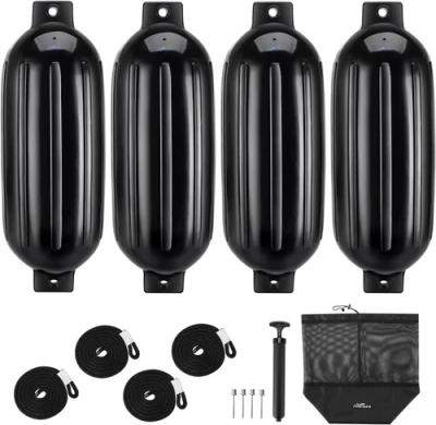 Cina Boat Fender 4 Pack Boat Bumpers Fenders with 4 Ropes in vendita