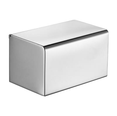China Premium 304 Stainless Steel Toilet Paper Holder – Waterproof Wall-Mounted Tissue Box for Bathroom & Kitchen, K26 for sale