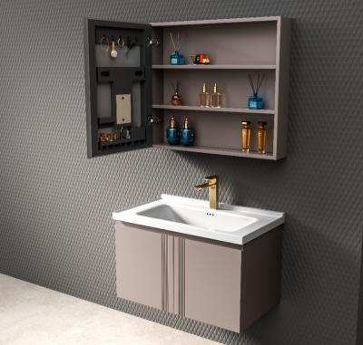 China Smart Bathroom Vanity with LED Anti-Fog Mirror & Medicine Cabinet, BF3320-80 for sale