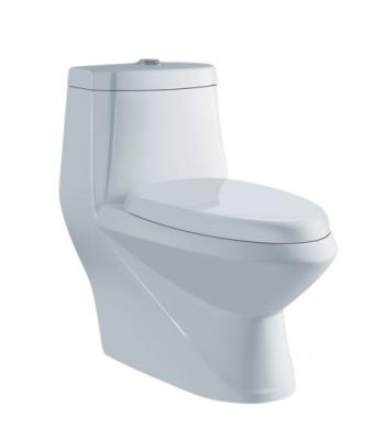 China Wash Down One-Piece Toilet – Standard Gravity Flush, Siphon-less Floor-Mounted Bathroom Toilet - A2075 for sale