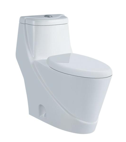 Quality Wash Down One-Piece Toilet – Standard Gravity Flush, Siphon-less Floor-Mounted Bathroom Toilet - A2134 for sale