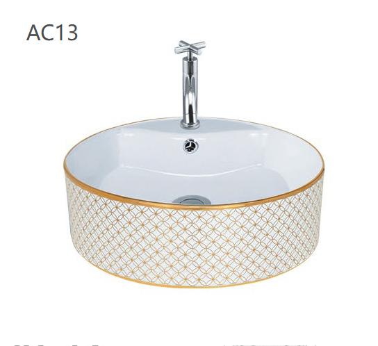 Quality Ceramic Vessel Sink – Art Basin for Bathroom Vanity - AC13 / AC14 for sale