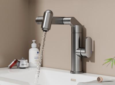 China 360° Foldable Basin Mixer Faucet model 9020 – Lead-Free Aluminum with Digital Temperature Display for sale