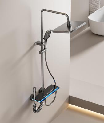 China Gun Grey Four-Function Shower Set – Space Aluminum Bathroom Shower System - 4271 for sale