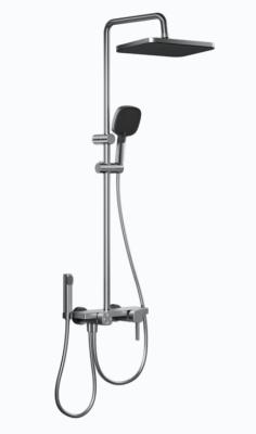 China Aluminum Shower Set Model 3076 – Lead-Free, Anti-Rust, Air Injection Rainfall Shower System for sale