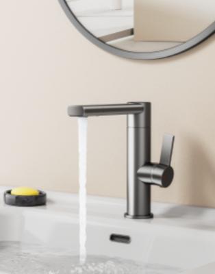 China 360° Dual-Rotation Basin Mixer Faucet Model 6064 – Lead-Free Aluminum Bathroom Tap for sale