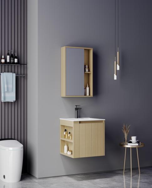 Quality Smart Plywood Vanity Mirror Cabinet Model 6050 Waterproof Storage Solution for sale
