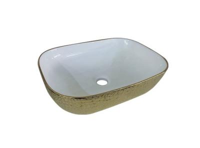 China Ceramic Vessel Sink Art Basin - High-Quality Ceramic and Artistic Above-Counter Design C338-C for sale