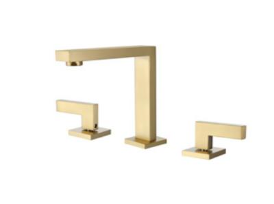 China Double Handle Basin Faucet Model 25005 – Brass Bathroom Sink Mixer Tap for sale