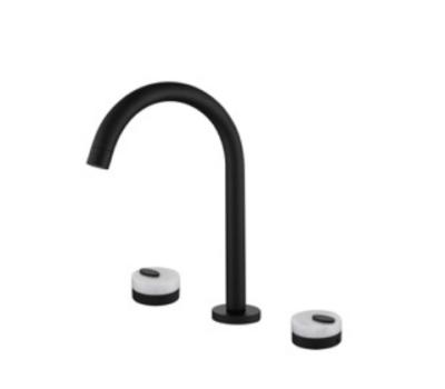 China Double Handle Basin Faucet Model 25017 – Brass Bathroom Sink Mixer Tap for sale