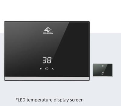 China Instant Electric Water Heater Model SL-X8-55 – Tankless Touch Control LED Display – 110V/220V 3.5–5.5KW for sale