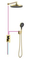 China Mocee Thermostatic Concealed Shower System 2-Function Brass In-Wall Set Model 21051 OEM ODM for sale