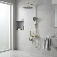 Quality Mocee Gold Stainless Steel Shower Panel Tower System with Rainfall Shower, Body for sale