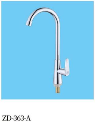 China Mocee ZD-363-1 Plastic Kitchen Faucet Electroplated ABS with Plastic / Brass Core Options – Kitchen Sink Tap for sale