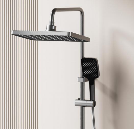 Quality Mocee Model 4171 Smart Aluminum Shower Panel System with Digital Temperature for sale