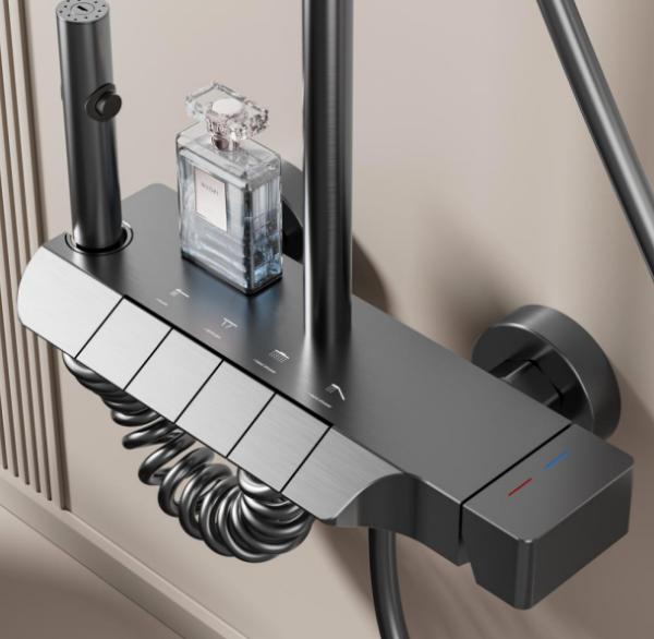 Quality Mocee Model 4181 Smart Aluminum Shower Panel System with Digital Temperature for sale