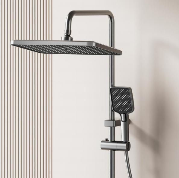 Quality Mocee Model 4181 Smart Aluminum Shower Panel System with Digital Temperature for sale