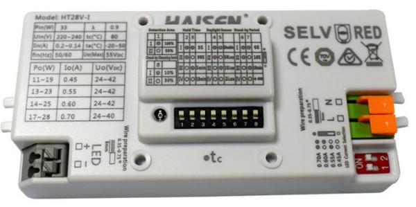 poder de Isolated Max 28W del conductor del sensor de movimiento de la luz de techo de 220V 240VAC