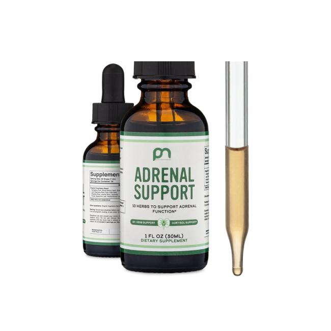 Health Glow Adrenal Support Supplement bottle and packaging