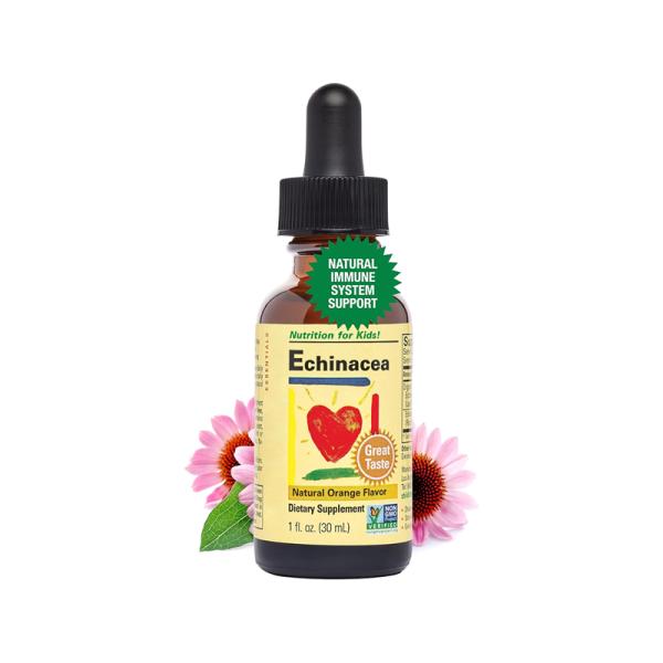 Quality Kids Echinacea Immune Booster Herbal Supplement drops Natural Orange Flavor for sale