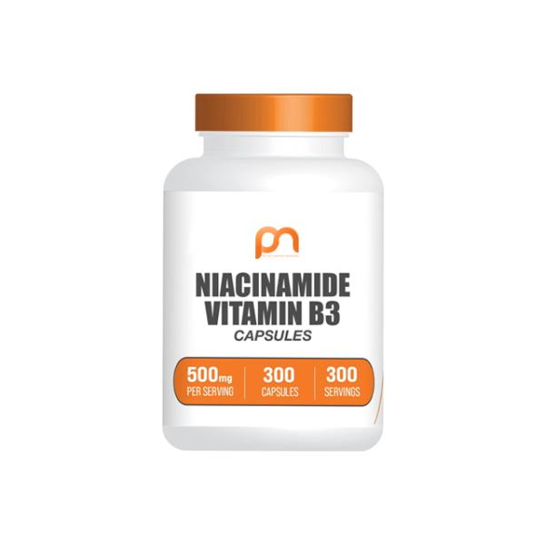 Quality Health Glow Niacinamide Vitamin B3 500mg Capsules | 300 Servings for Optimal for sale