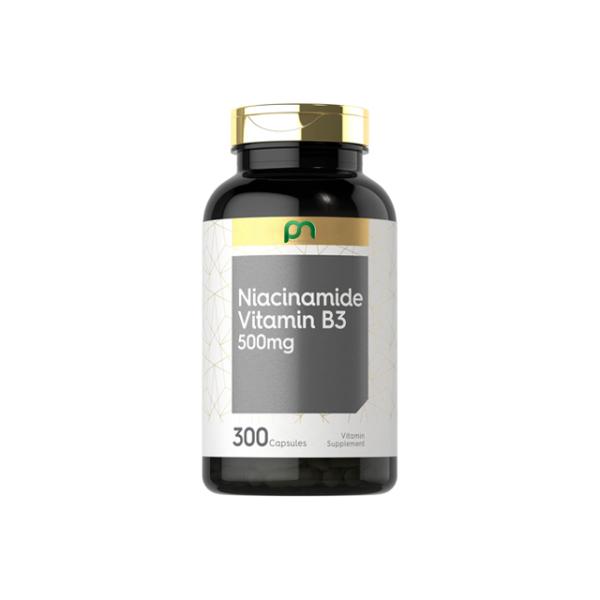 Quality Health Glow Niacinamide Vitamin B3 500mg | 300 Quick Release Capsules | High for sale