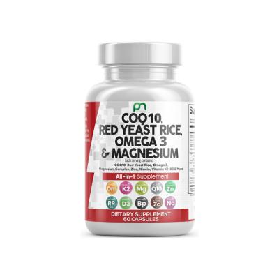 China Health Glow CoQ10 + Red Yeast Rice + Omega-3 Complete Heart Support | 80 Capsules for sale