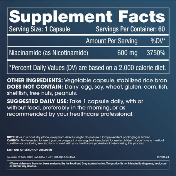 Quality Health Glow Niacinamide 600mg Vegan Capsules for sale