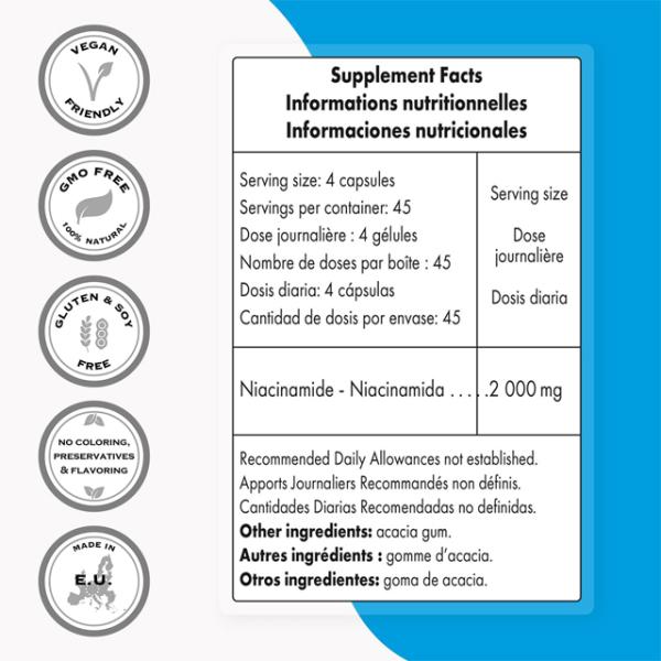 Quality Health Glow Niacinamide 2000mg (Vitamin B3) for sale