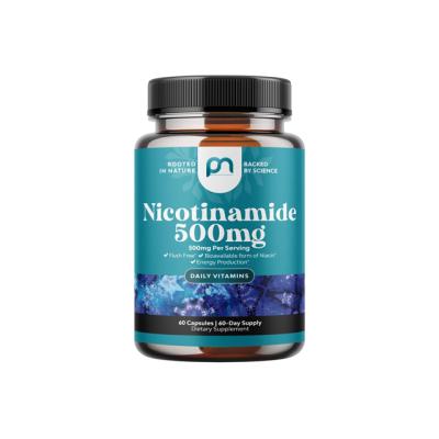 China Health Glow Nicotinamide 500mg Capsules | Energy-Boosting Vitamin B3 | 60 Servings for sale