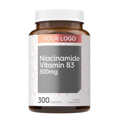 China Niacinamid Vitamin B3 Kapseln 500mg Immununterstützung 300 Stück Flasche zu verkaufen