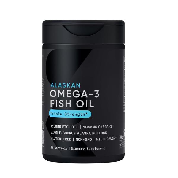 Quality Triple Strength Omega 3 Fish Oil Softgels for Heart Brain Support in Gluten-free Formula for sale