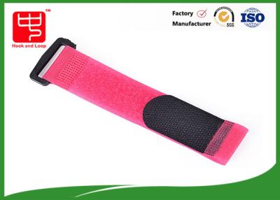 Cina cinghie durevoli di 20mm * di 100, fascette ferma-cavo rosa di Velco di colore in vendita