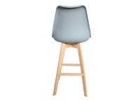 China Ergonomic Cushion Beech Bar Stool , Leather Counter Height Stools With Backs for sale