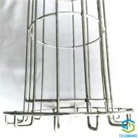 China Galvanized Wire 120mm Dust Collector Filter Cage Wire Bent Bottom for sale