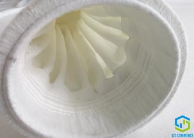 Cina Il polsino 12 della guarnizione pieghetta i sacchetti filtro del feltro del poliestere di 130mm in vendita