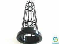 China Silicon Coating 120mm Carbon Steel Bag House Cages for sale