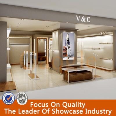 China top end shop furniture garment display/retail garment shop interior design for sale