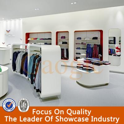 China custom made fashion clothes ladies shop decoration design for sale