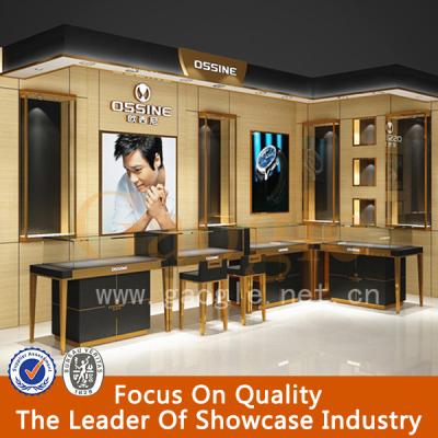 China hot sell fashion tempered glass showcase jewelry kiosk for sale for sale