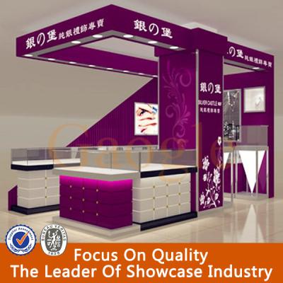 China high quality hot sell jewelry kiosk display design for sale