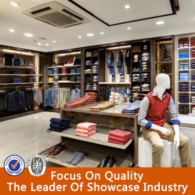 China Customized High end clothing store display racks design for sale